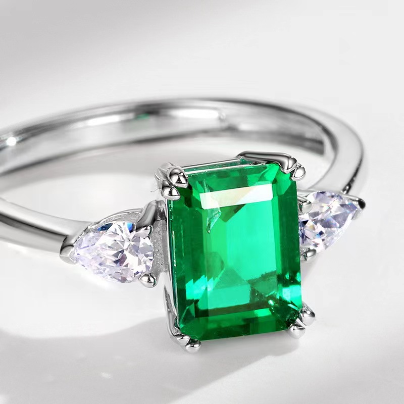 Lab Created Emerald Rings for Women in Sterling Silver – LOVALRY ...